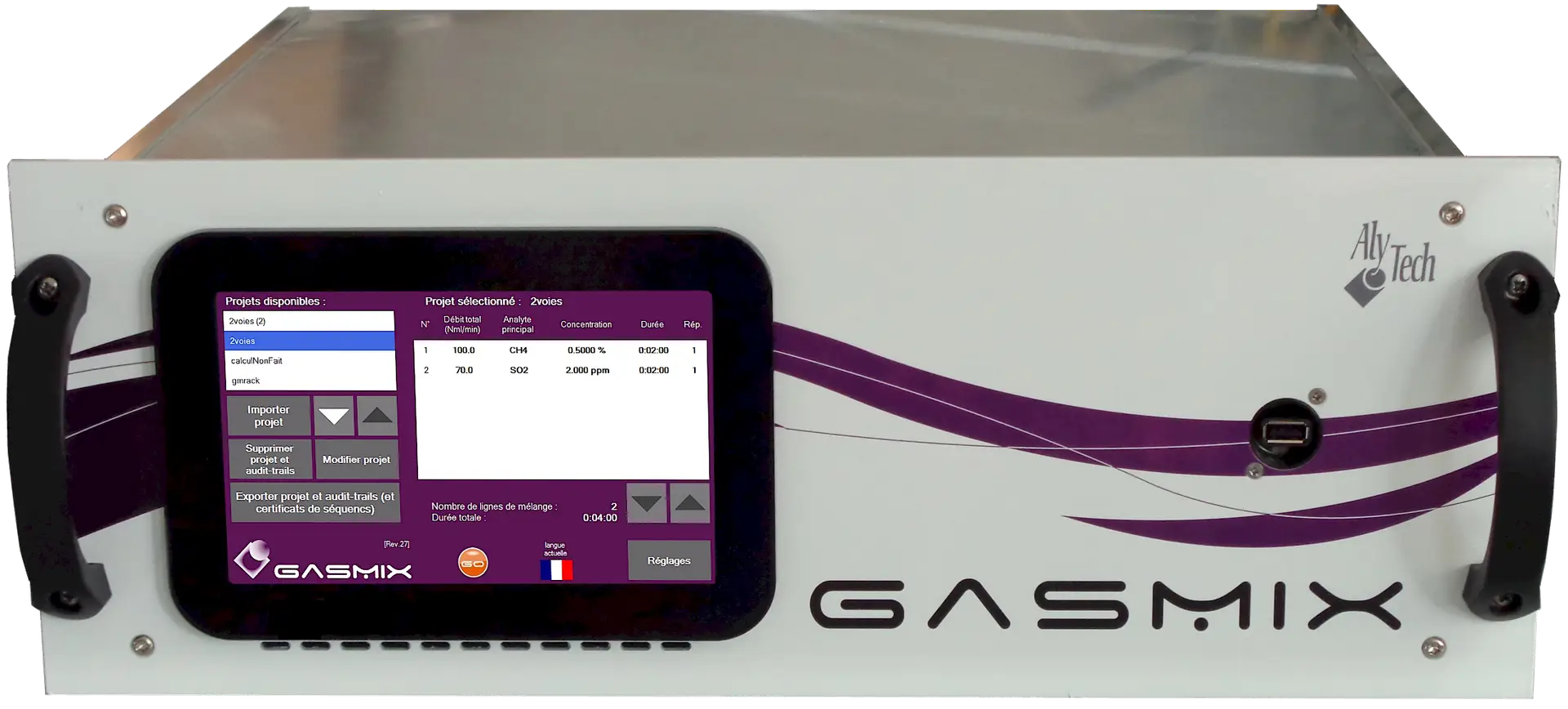 GRACK — GasMix GRack — Rack-Mounted Gas Mixer for Industry